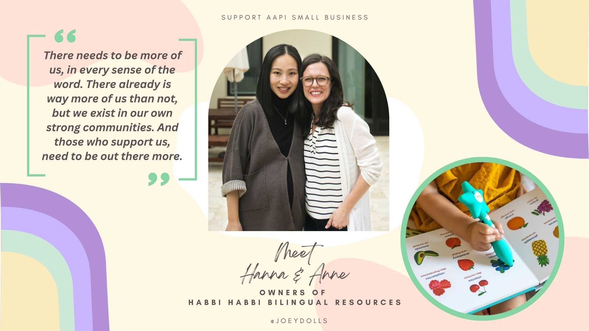 AAPI Small Business Series | Habbi Habbi Bilingual Resources – Joeydolls