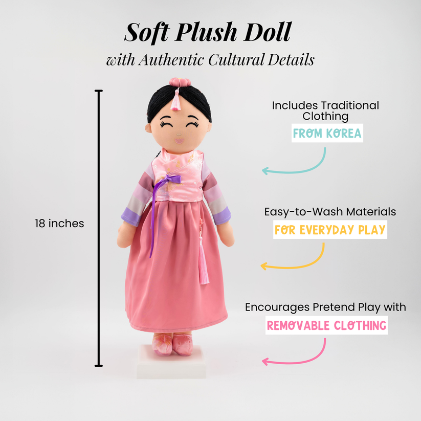 Korean Doll ‘Danbi’ | Hanbok Plush Toy | Joeydolls