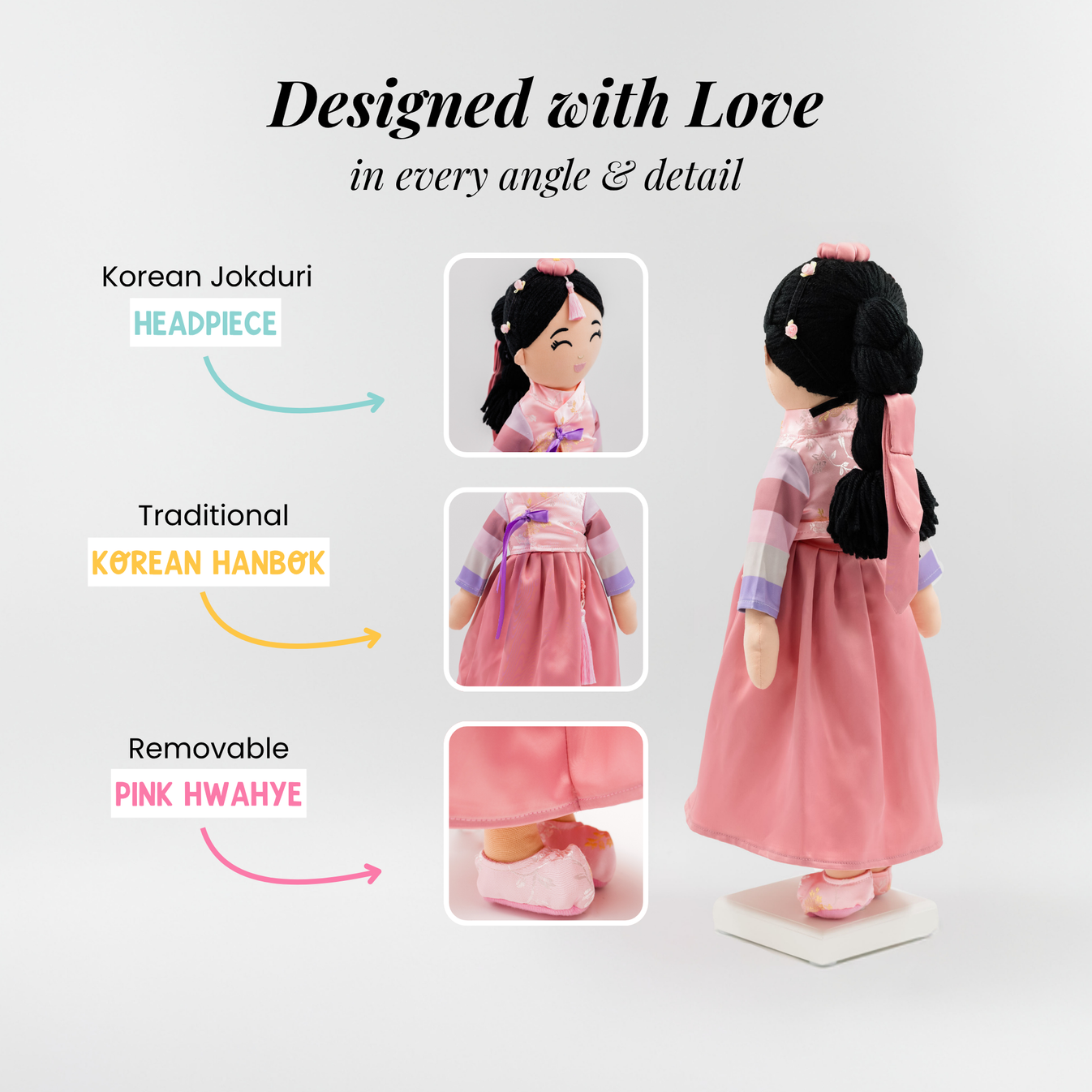 Korean Doll ‘Danbi’ | Hanbok Plush Toy | Joeydolls